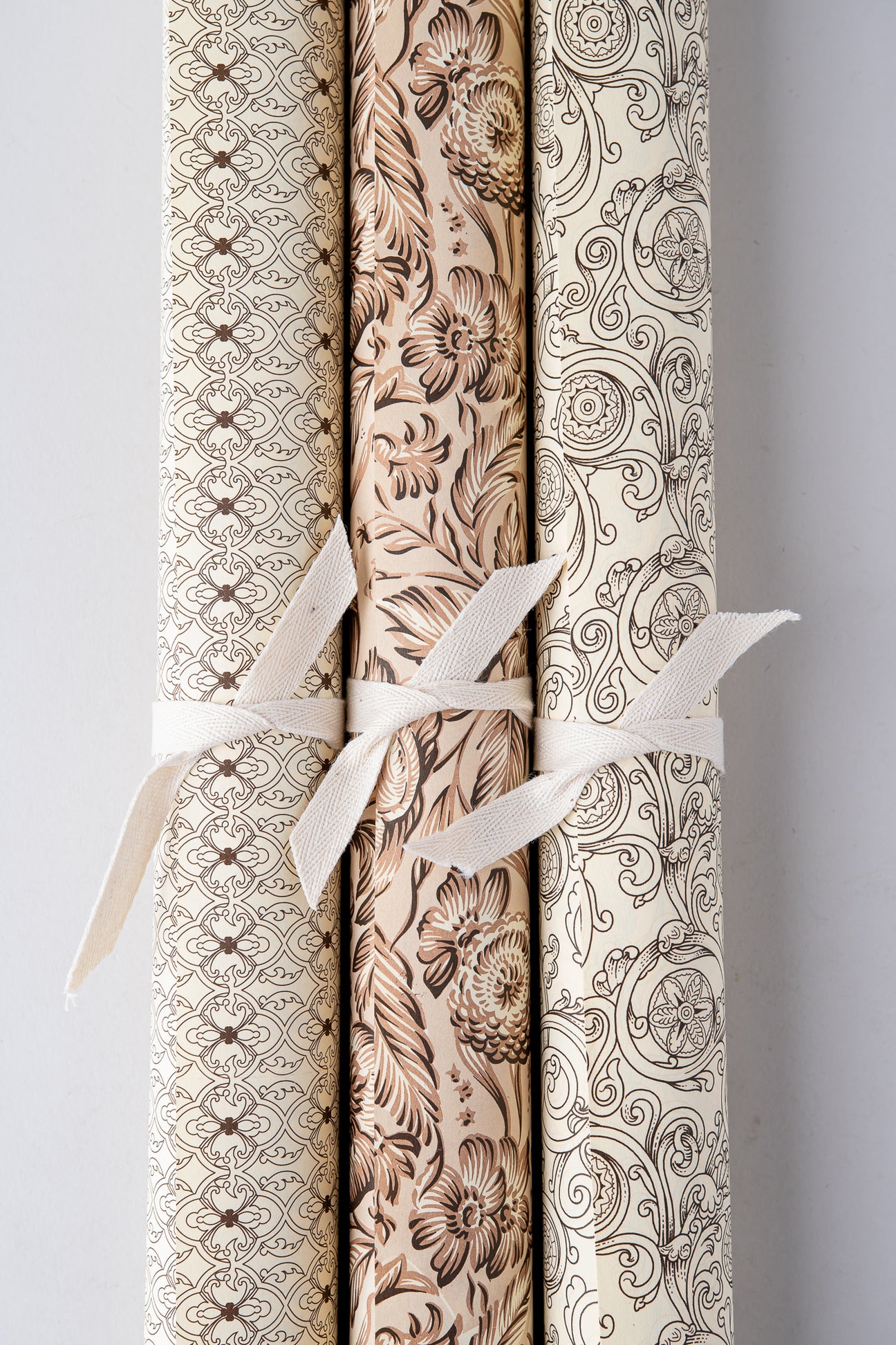 Italian Wrapping Paper Sheet - set of 3 - Brown – June Home Supply