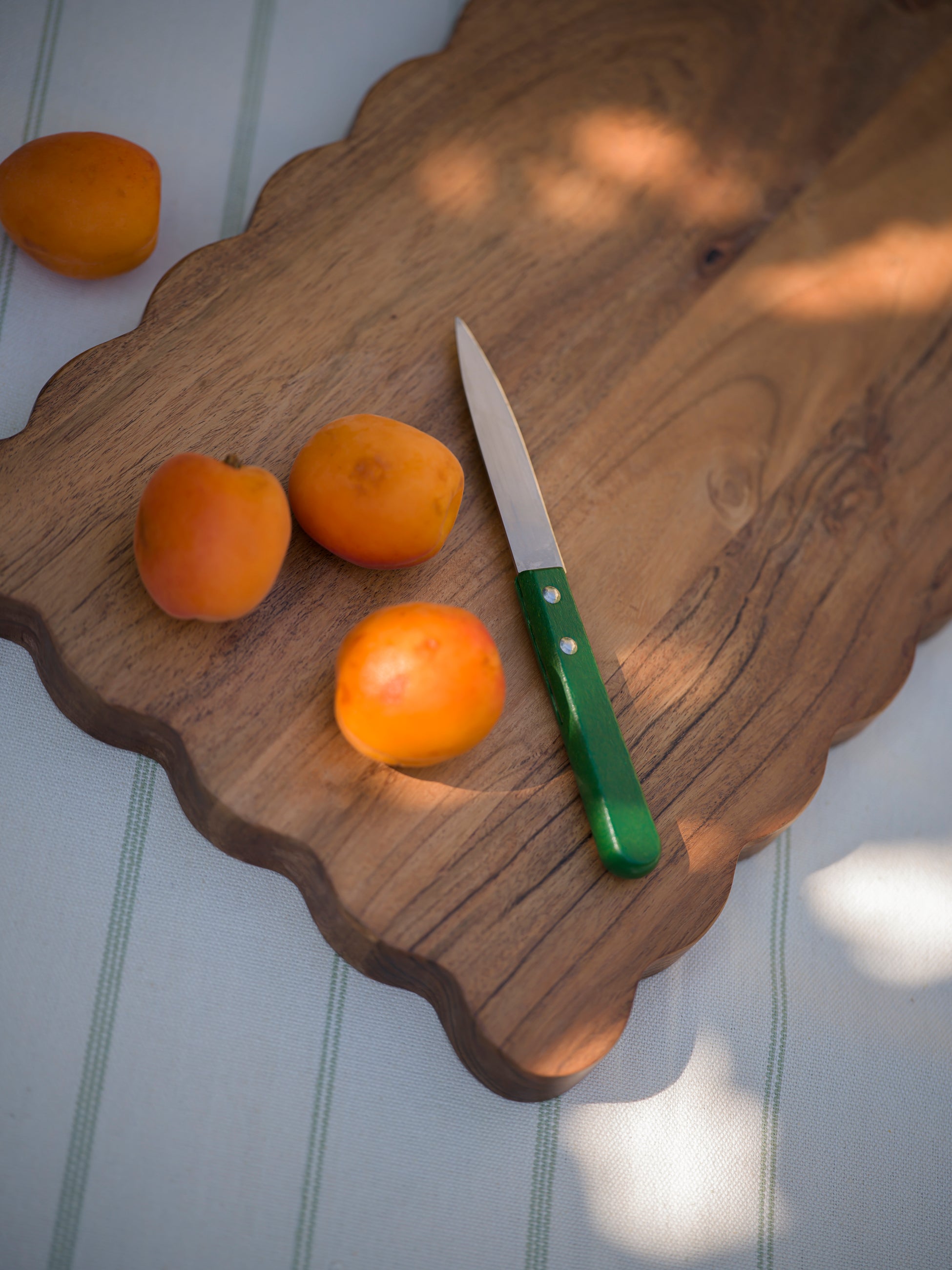 Paring Knife with Beechwood Handle - Green – June Home Supply