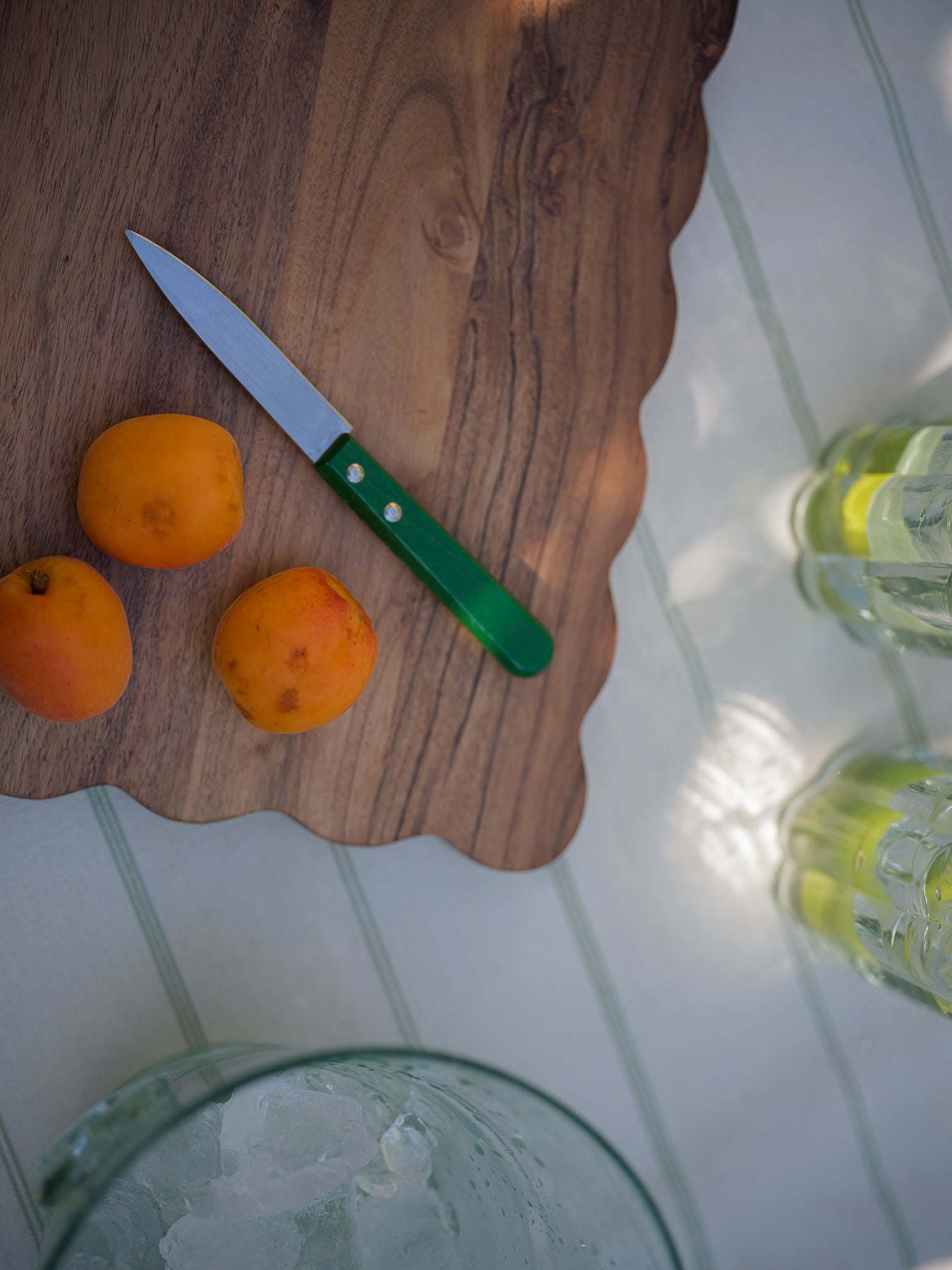 Paring Knife with Beechwood Handle - Green – June Home Supply
